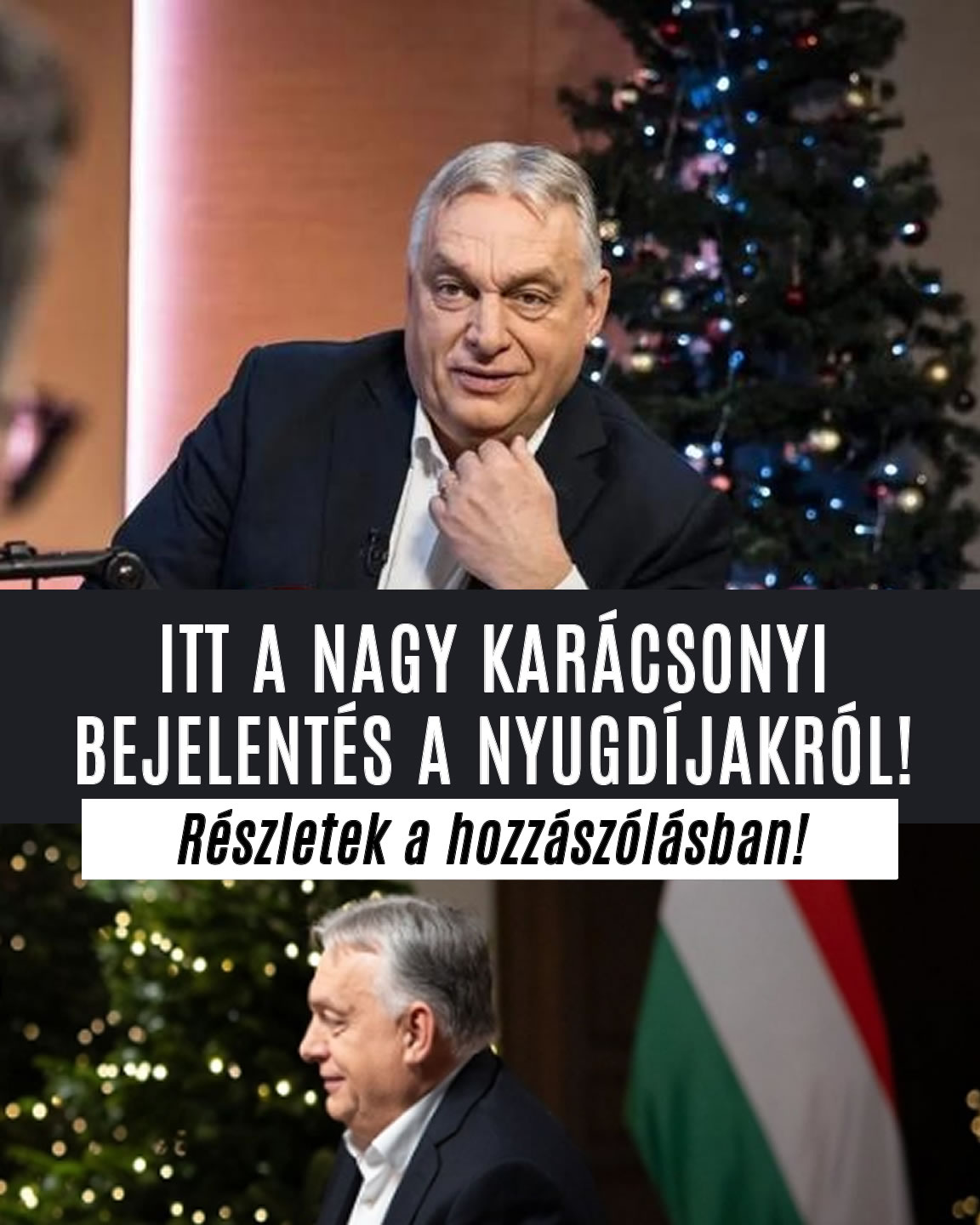 Itt a nagy bejelentés a nyugdíjakról!
